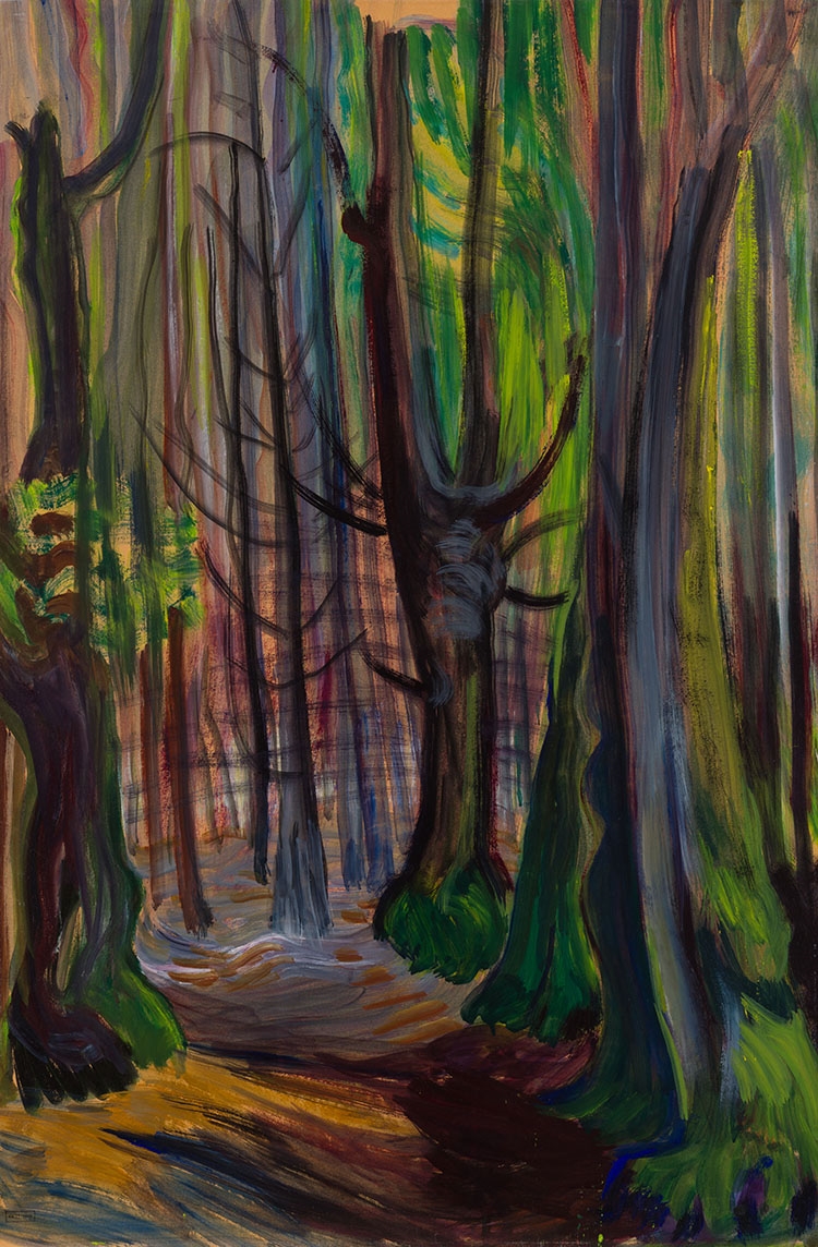 Emily Carr | Deep Forest Path (Circa 1938) | MutualArt