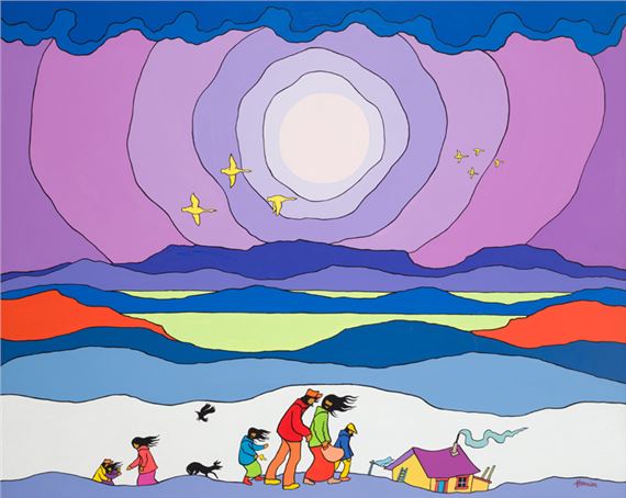 Ted Harrison | Canada Geese (1980) | MutualArt