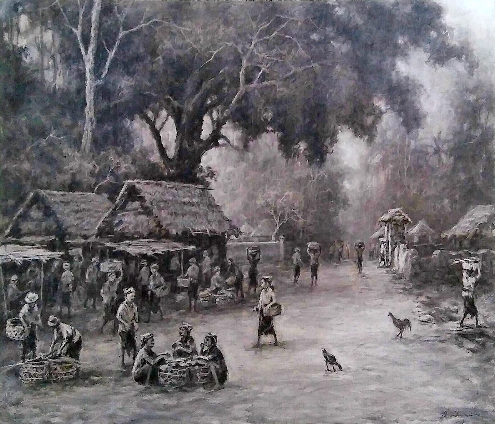 Badrus | Suasana Pasar Tradisional Bali | MutualArt