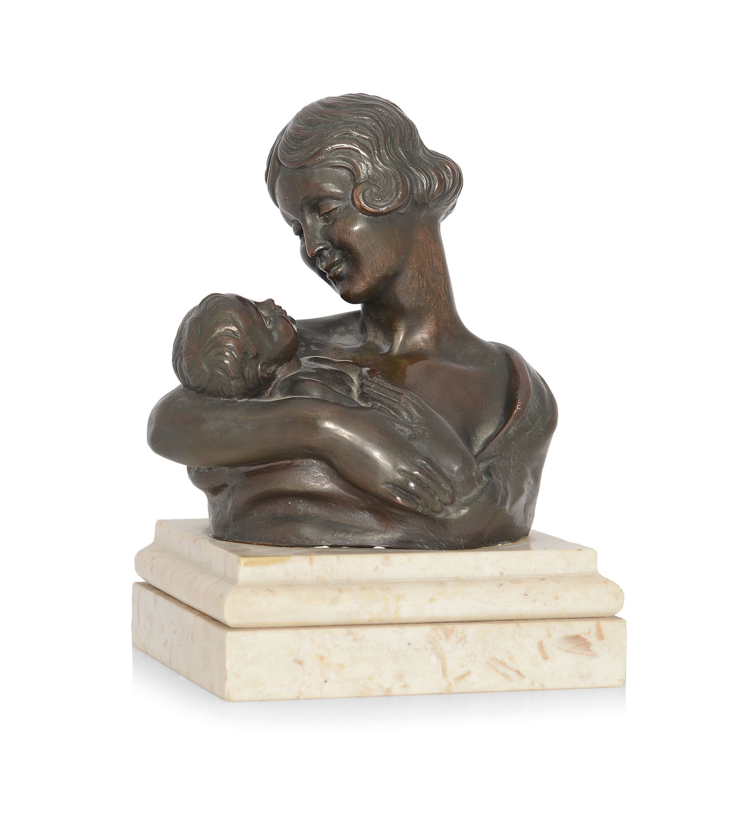 Francesco de Luca | Bust of mother with child | MutualArt