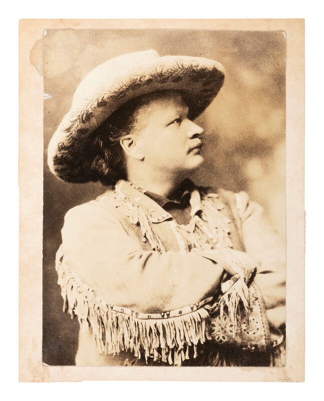 Sy Seidman | Wild West Shows Cabinet photograph of Buffalo Bill, Pawnee ...