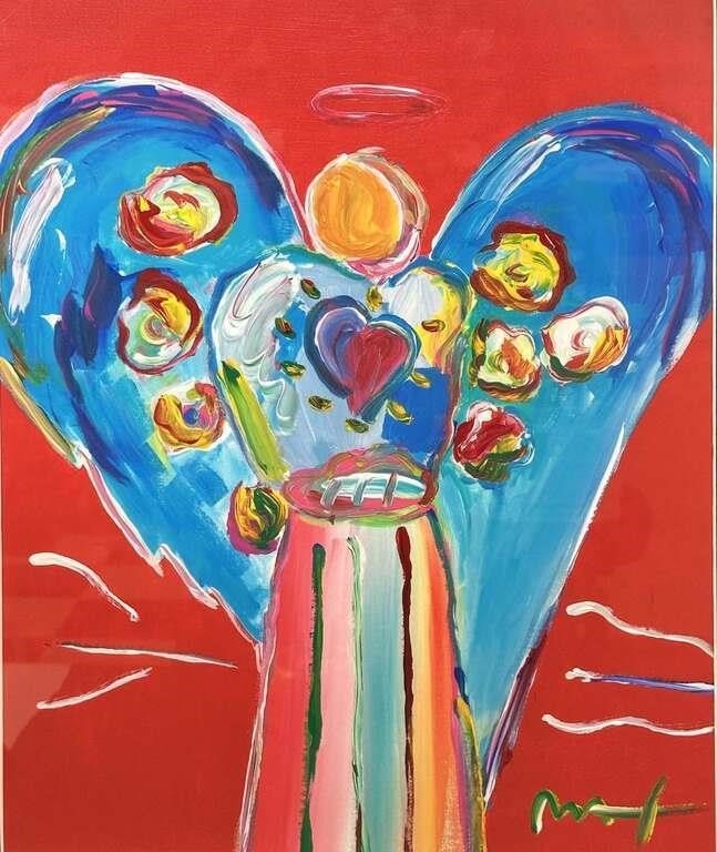 Peter Max | Angel With Heart (2001) | MutualArt