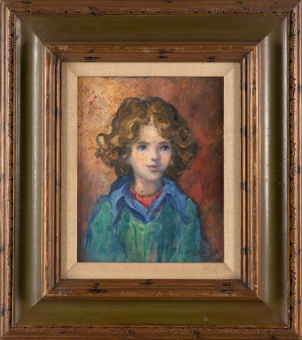 Martha Moore | Young Girl in Green | MutualArt