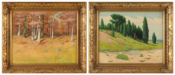 Fred Daniels | Two landscapes (1872) | MutualArt