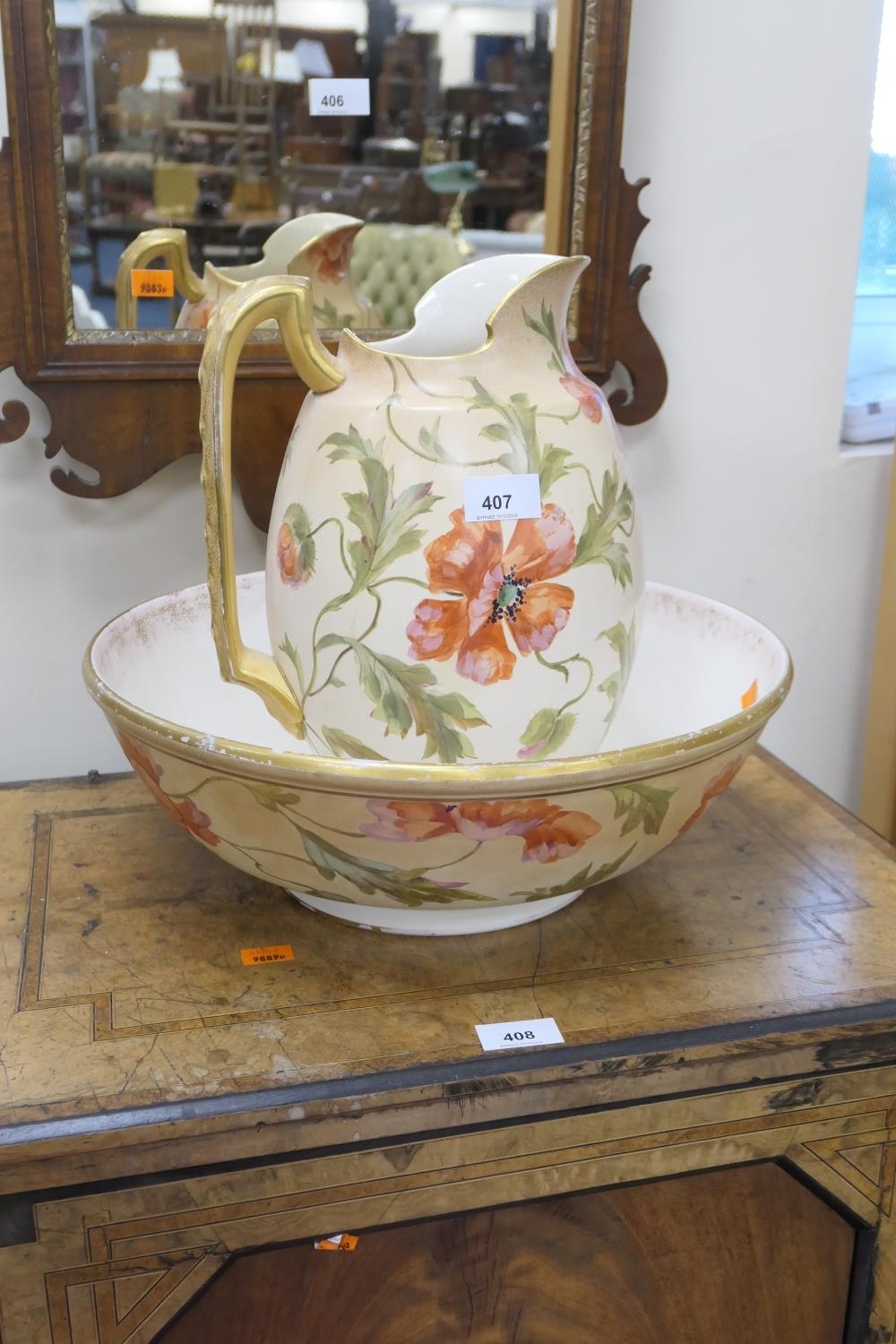 Royal Doulton | Doulton Burslem for Thomas Goode Wild Poppy toilet set ...