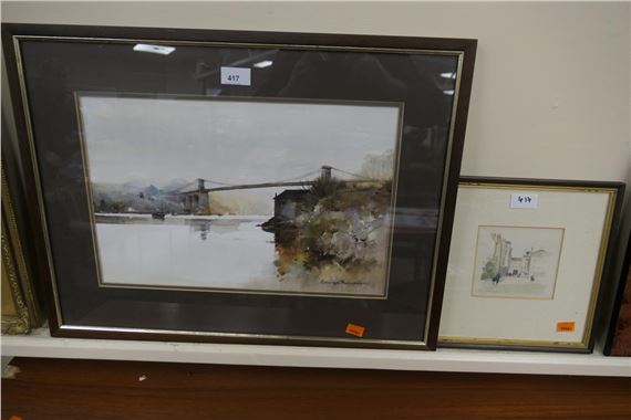 George Thompson | George Thompson, The Menai Bridge | MutualArt