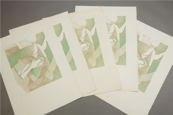 André Beaudin | Composition in green (76) | MutualArt