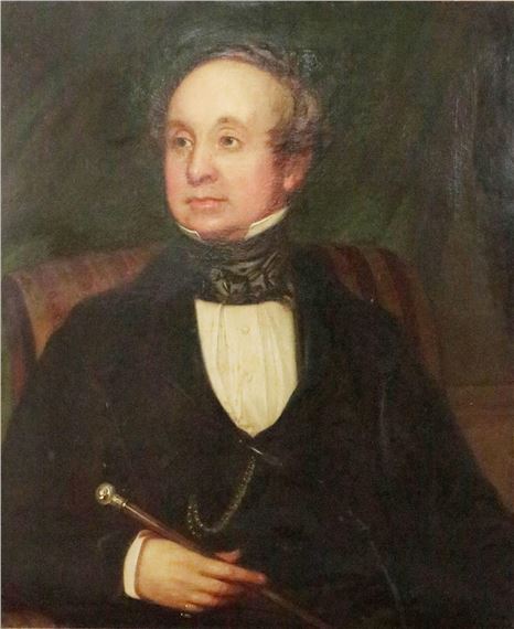 William Spell | Portrait of a Gentleman seated in black suit | MutualArt