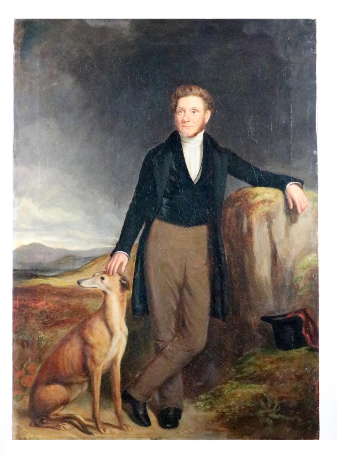 Kenneth MacLeay | Portrait of a Gentleman and Dog (member of the ...