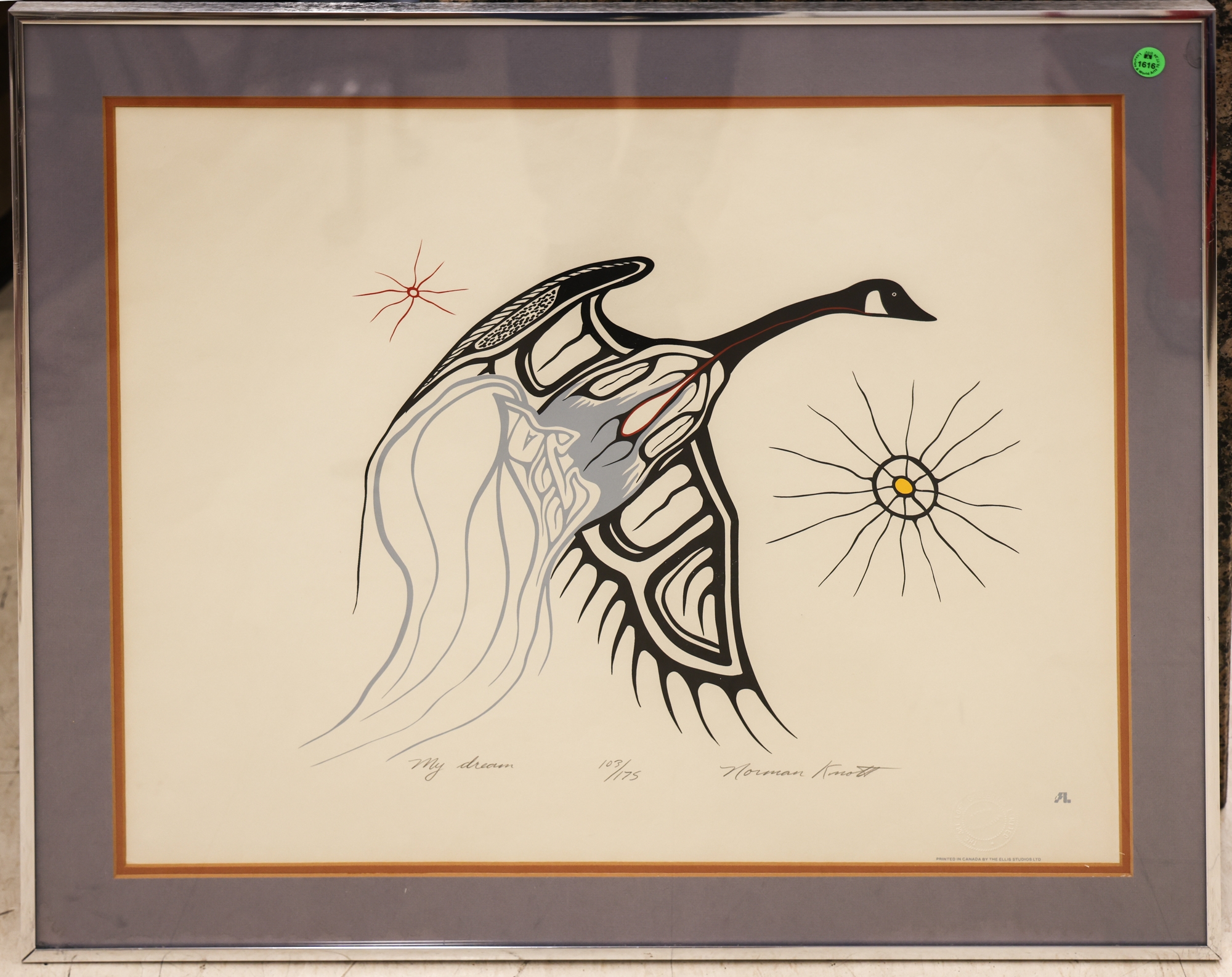 Norman Knott | Norman Knott ''My Dream'' S/N Serigraph Framed 24''x28 ...