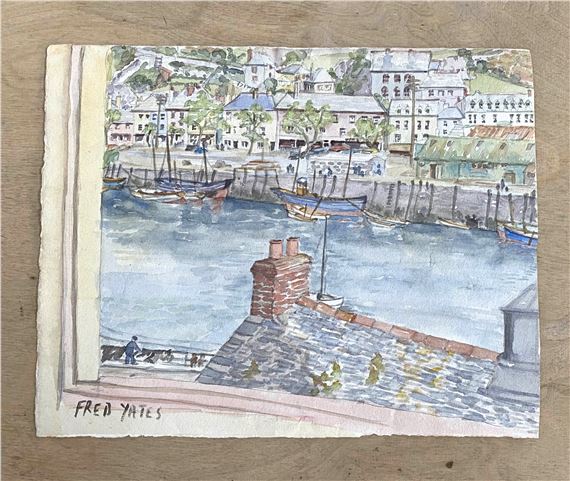Fred Yates | Harbour scene | MutualArt