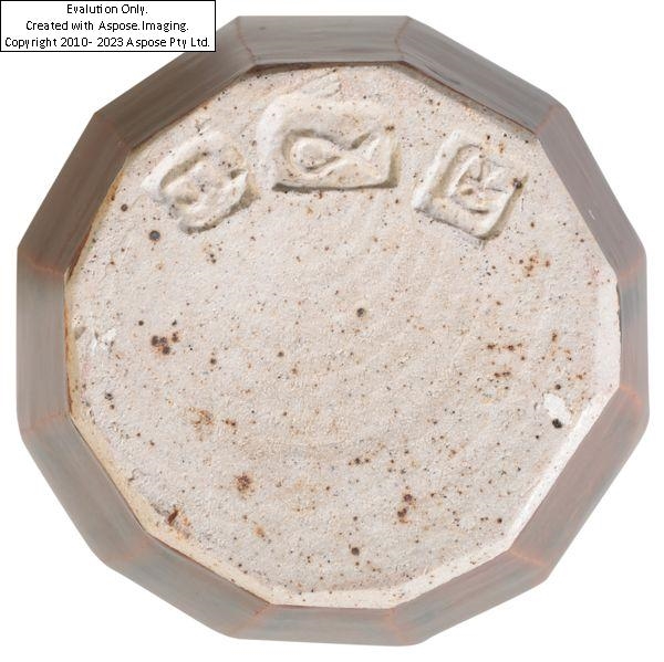Jeremy Leach | FOR LOWERDOWN POTTERY: A SMALL CUT-SIDED STONEWARE VASE ...