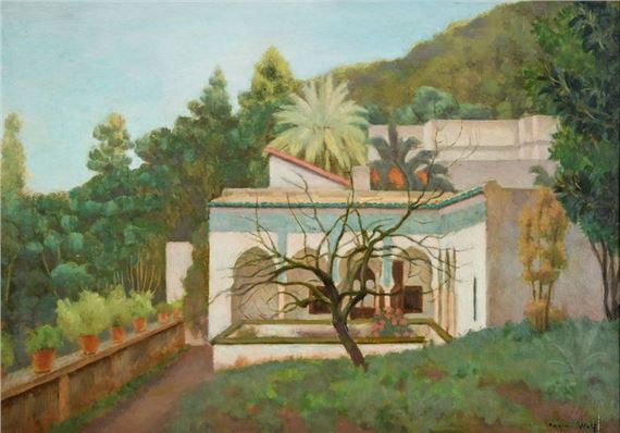 Jacques Wolf | Jacques WOLF (1896-1956) Villa Ata El Ty Oil on panel ...