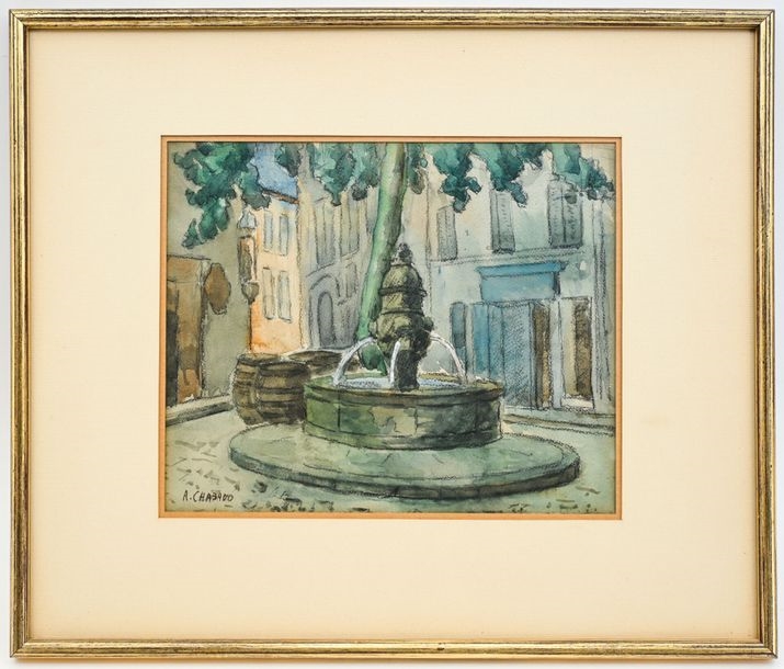 Auguste-Elysée Chabaud | Auguste CHABAUD (1882-1955) The fountain on ...