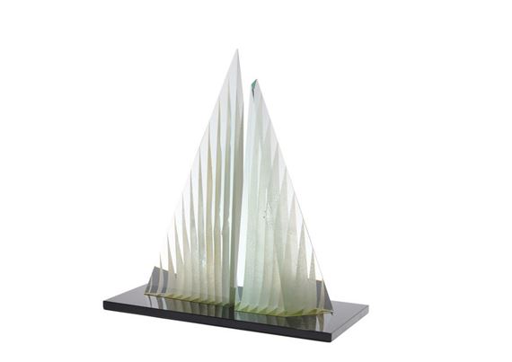 Yan Zoritchak | SPACE MESSENGER Transparent optical crystal sculpture ...