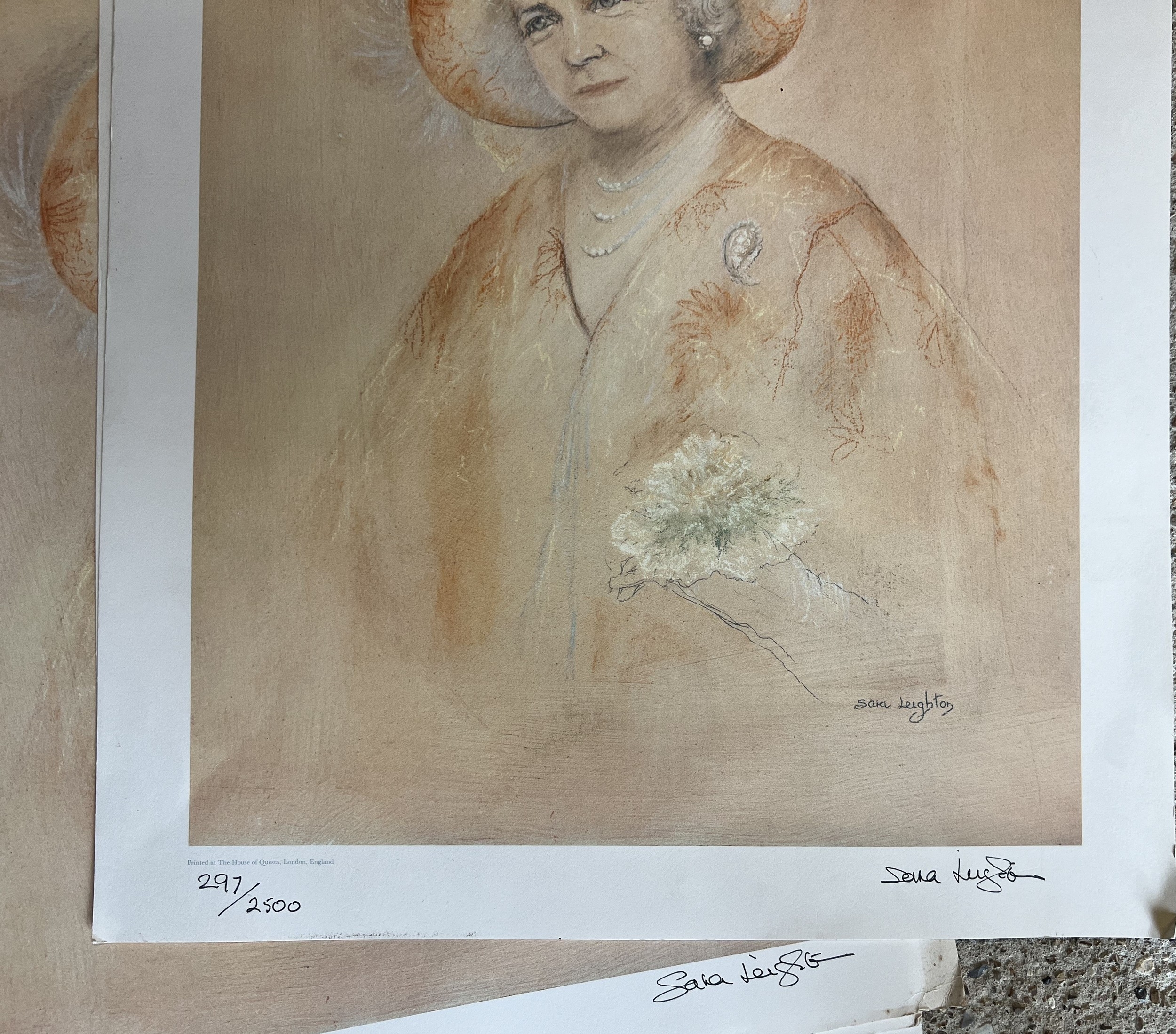 Sara Leighton | 35 signed limited edition coloured prints The Queen ...