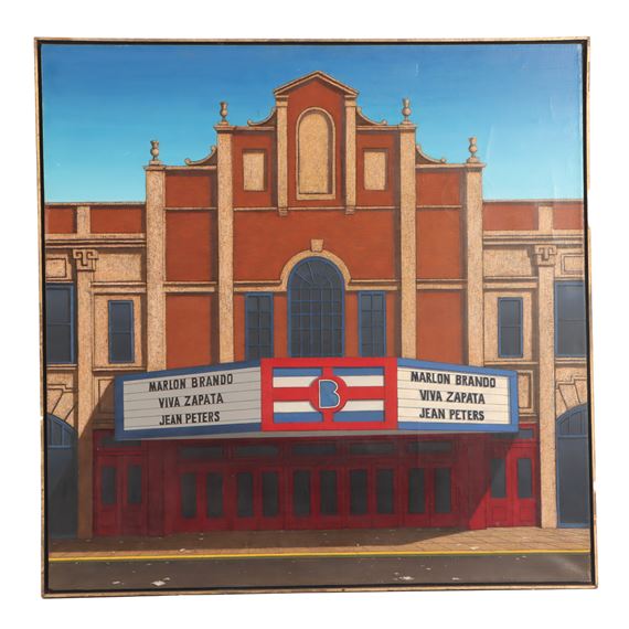Allen Koss | Viva Zapata depicting an old American movie theater (Circa ...