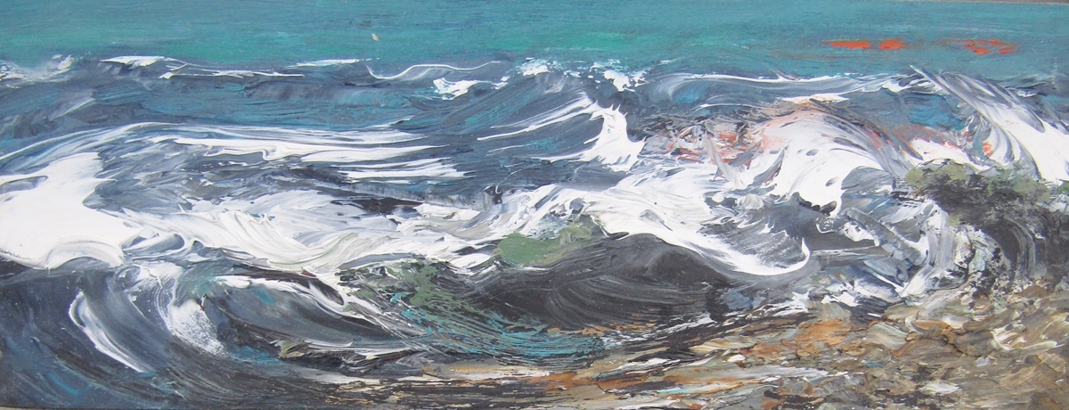 Maggi Hambling | NIGHT WAVE CRASHING (2015) | MutualArt