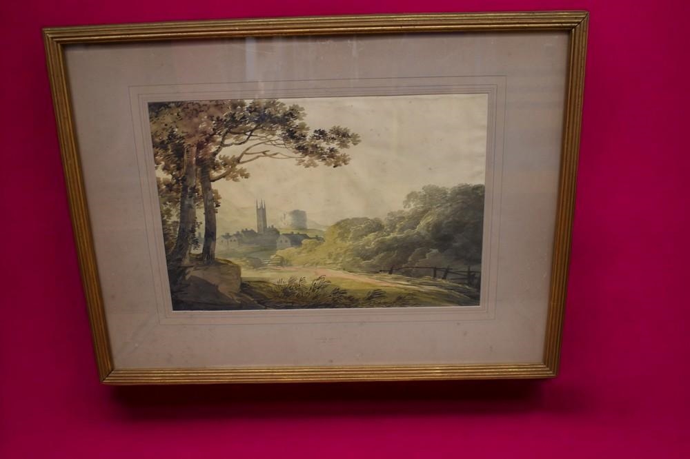 Jessie Pope | A late 19th Century English School watercolour of a city ...