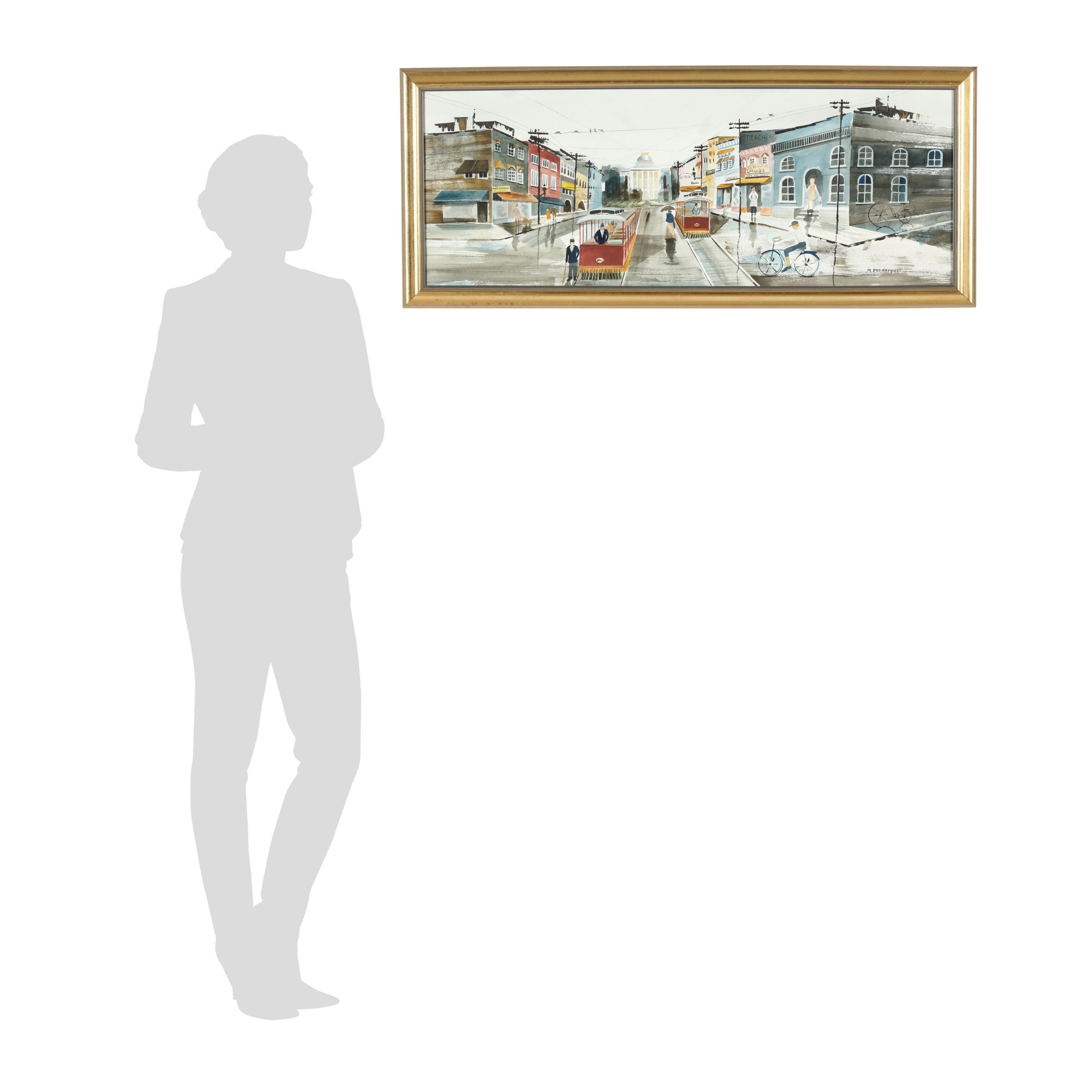 M. Pendergraft | Downtown Raleigh Street Scene | MutualArt