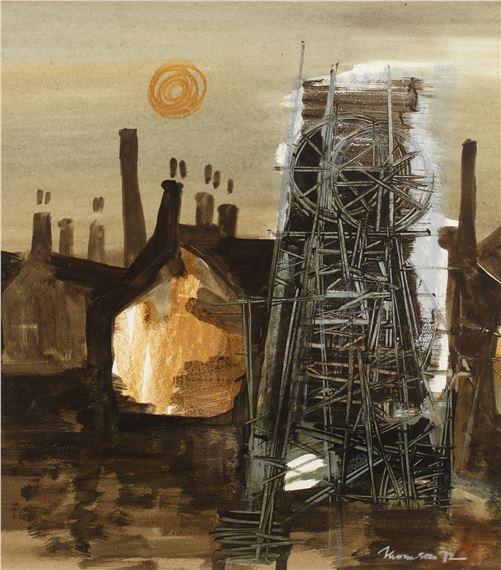 Ann Thomson | A colliery pit head (72) | MutualArt