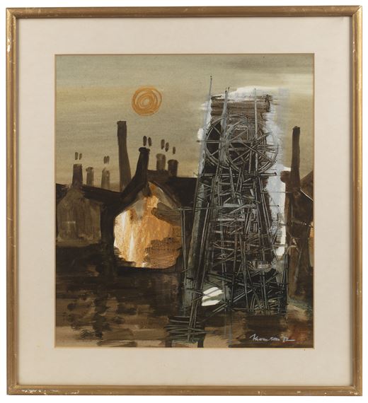 Ann Thomson | A colliery pit head (72) | MutualArt