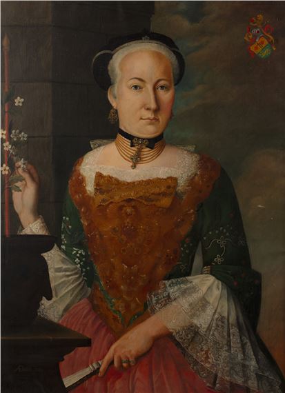 M. Tobler | Portrait of Frau Schultheiss Rickenmann neé Müller in Zug ...