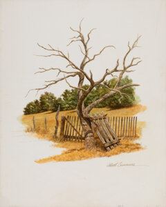Robert Summers | Tree and Fence | MutualArt