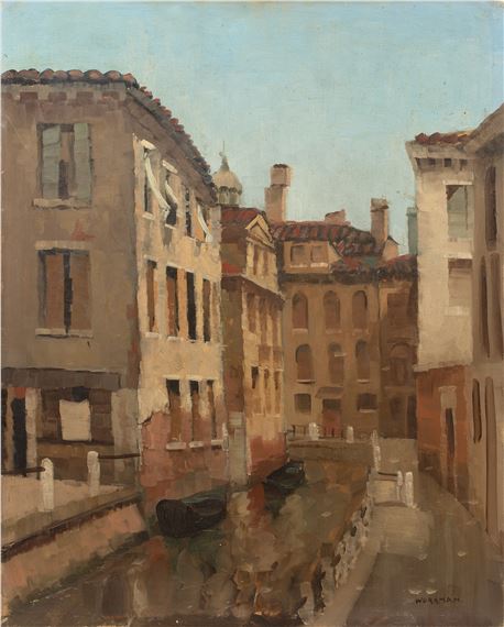 Harold Workman | A Venetian canal | MutualArt