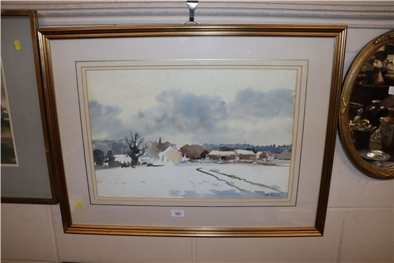 John Burman | John Burman, born 1936, watercolour study of a win ...