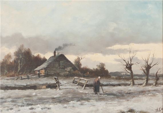 Alfred Grey | WOMAN IN FIELD | MutualArt