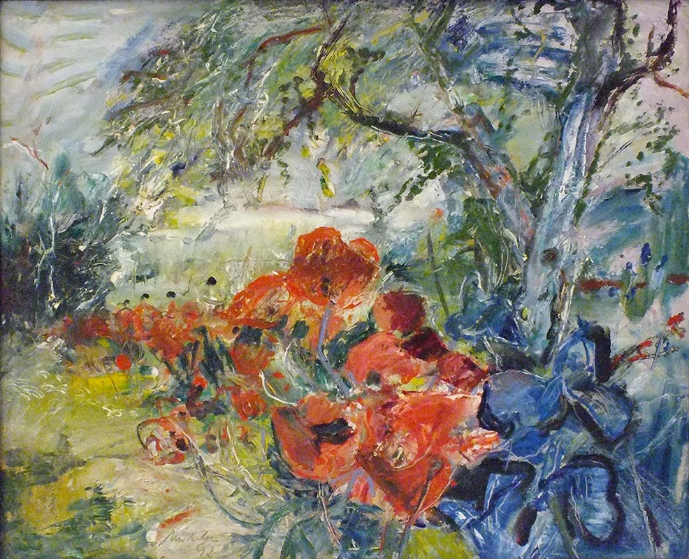 Heinz Mutterlose | Iris und Mohn im Garten (1992) | MutualArt