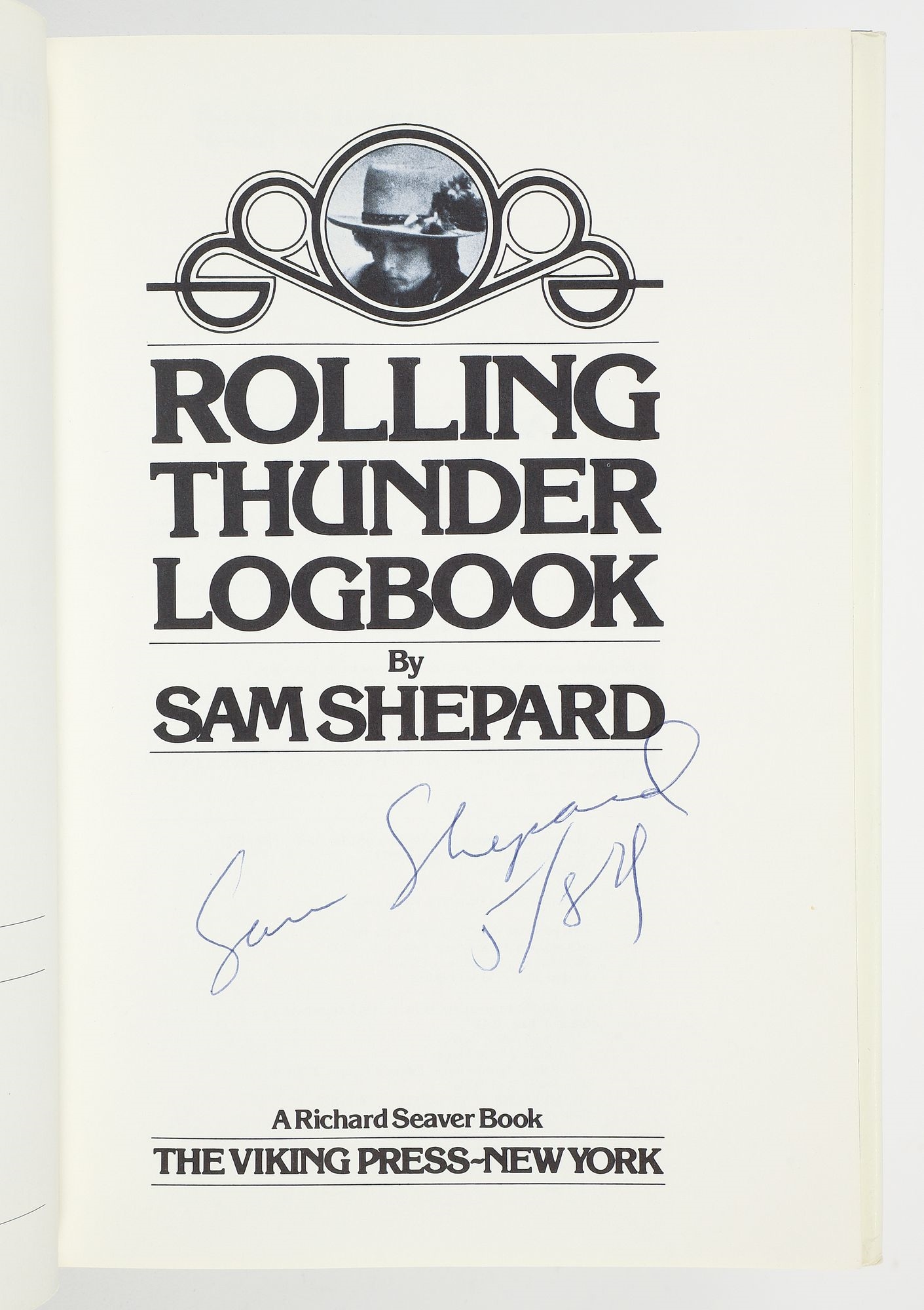 Bob Dylan | Sam Shepard SIGNED Rolling Stone Logbook Bob Dylan (1977 ...