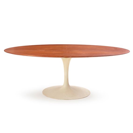 Eero Saarinen | SAARINEN OVAL TEAK TOP DINING TABLE | MutualArt