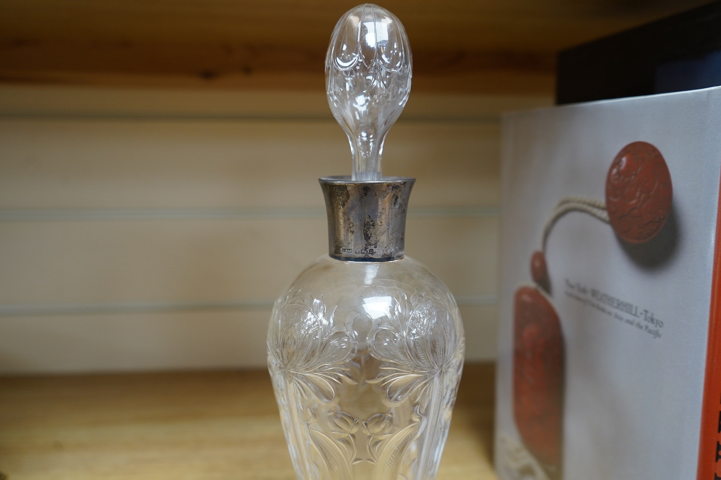 An Edwardian | An Edwardian Art Nouveau silver mounted Stourbridge ...