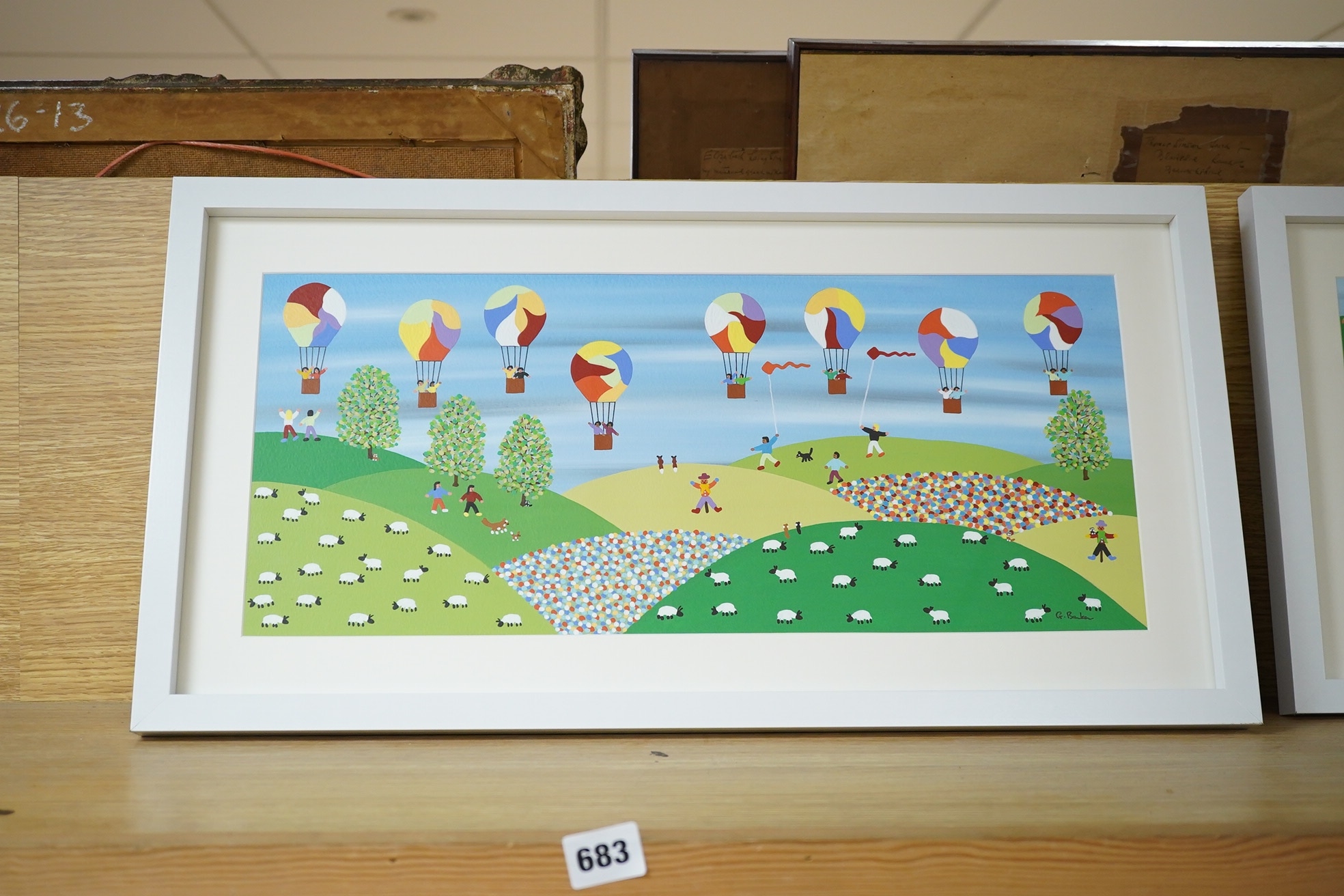 Gordon Barker | ‘Balloons in the Countryside’ | MutualArt