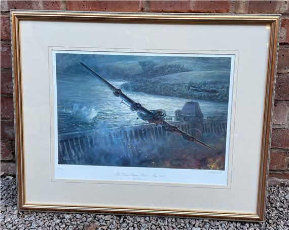 Geoff Hunt | DAM BUSTERS RAID LITHOGRAPHIC PRINT SIGNED PENCIL GEOFF ...