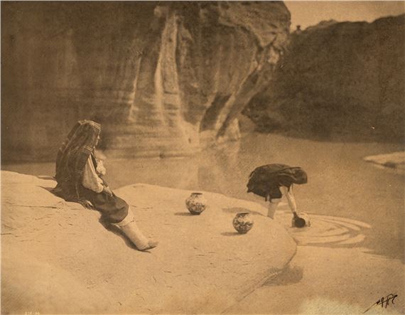Edward S. Curtis | At the Old Well of Acoma (1904) | MutualArt