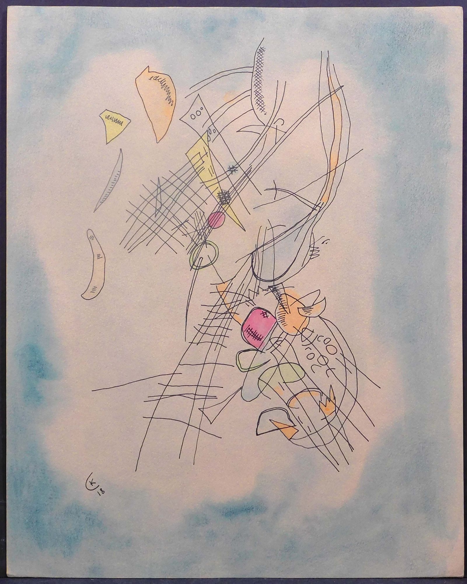 Wassily Kandinsky | Abstract Composition (1918) | MutualArt