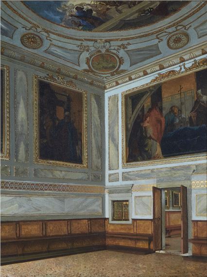 Josef Theodor Hansen | The Sala del Antichiesetta in the Ducal Palace ...