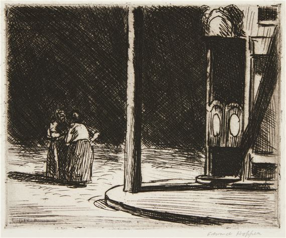 Edward Hopper | A Corner (Zigrosser 5; Levin 60) (1919) | MutualArt