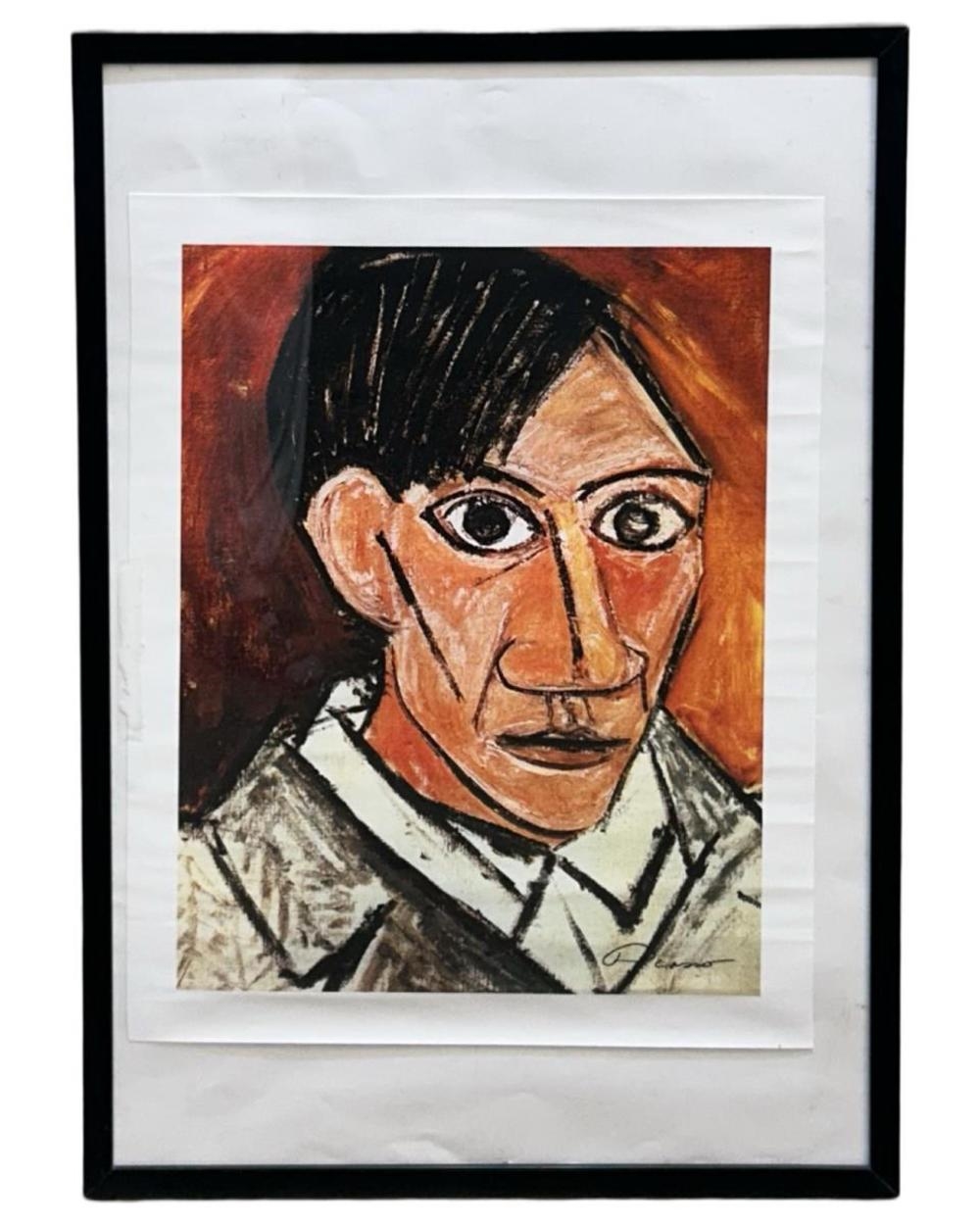 Pablo Picasso | Pablo Picasso Abstract Self Portrait Lithograph (20th ...