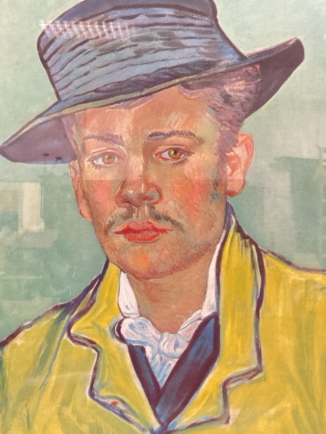 Vincent Van Gogh | young man wearing blue hat and yellow jacket ...