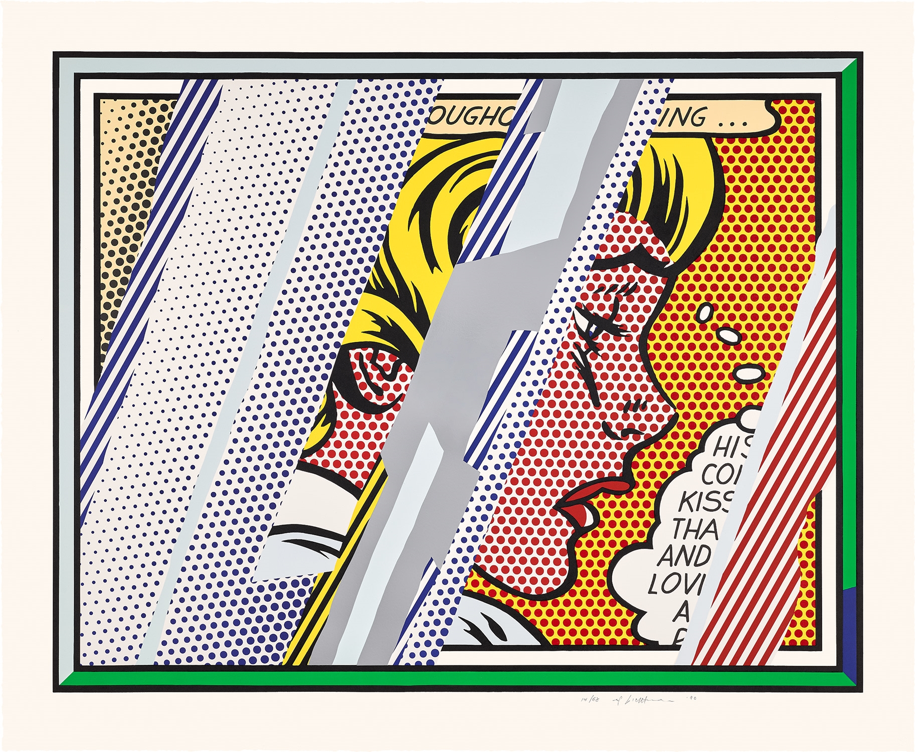 Roy Lichtenstein | WOMAN WITH NECK RIBBON (1978) | MutualArt