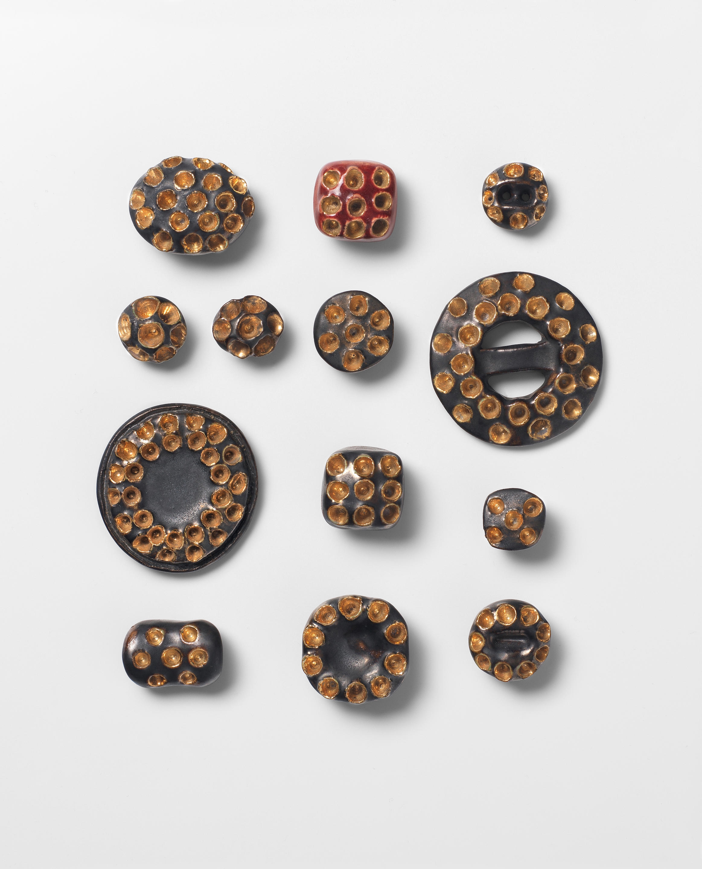 Lucie Rie | Thirteen buttons and brooches, circa 1945-1950 (1945 - 1950 ...
