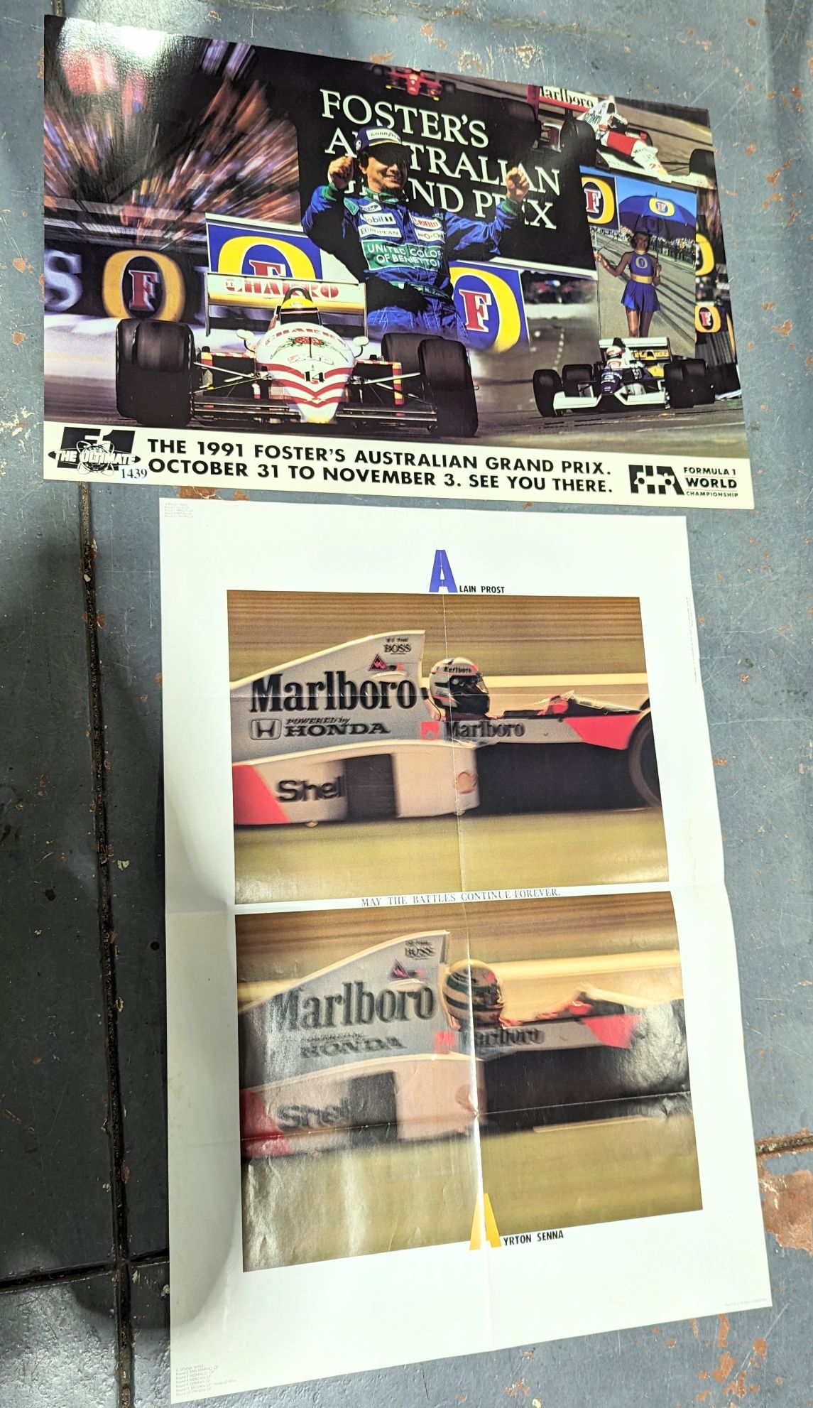 Ayrton Senna | AUSTRALIAN F1 ADVERTISING POSTERS (1991) | MutualArt