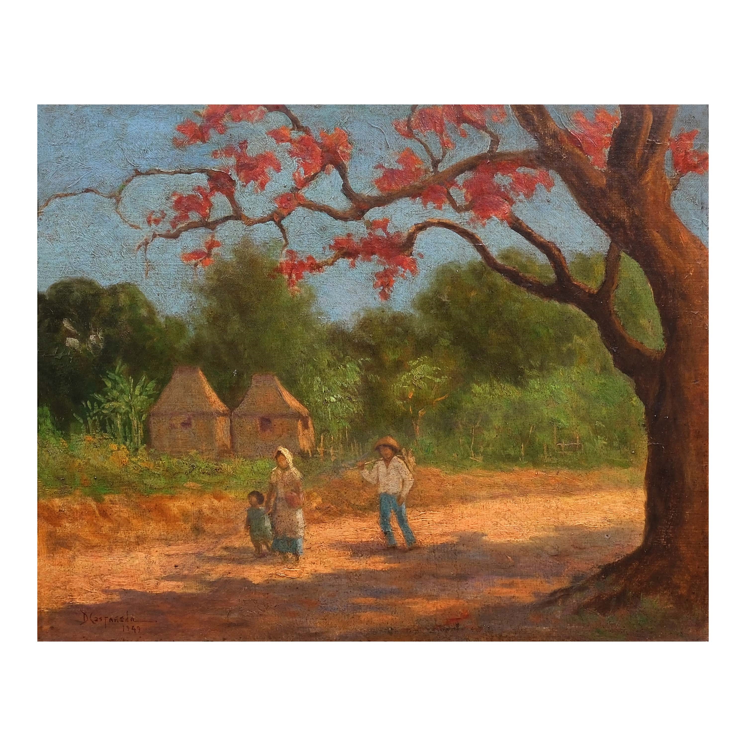 Dominador Castañeda | Barrio Scene (1949) | MutualArt