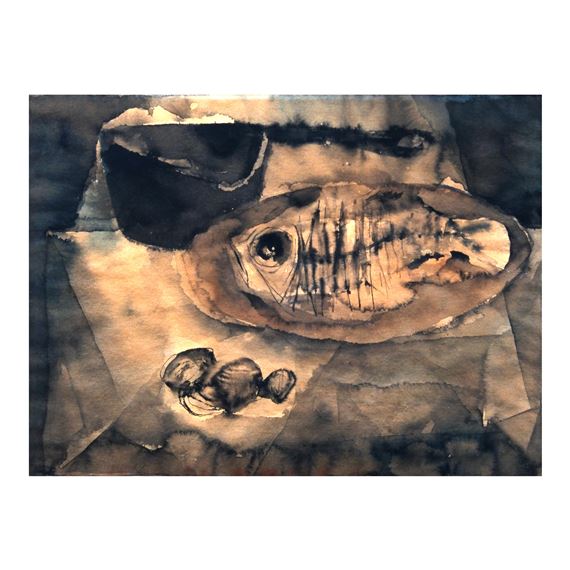 Vicente Manansala | Ang Magbabayo (Pounding Rice) (1979) | MutualArt