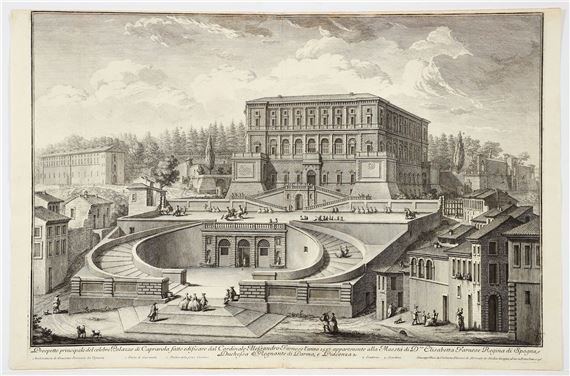 Giuseppe Vasi | Prospetto Principale del celebre Palazzo di Caprarola ...