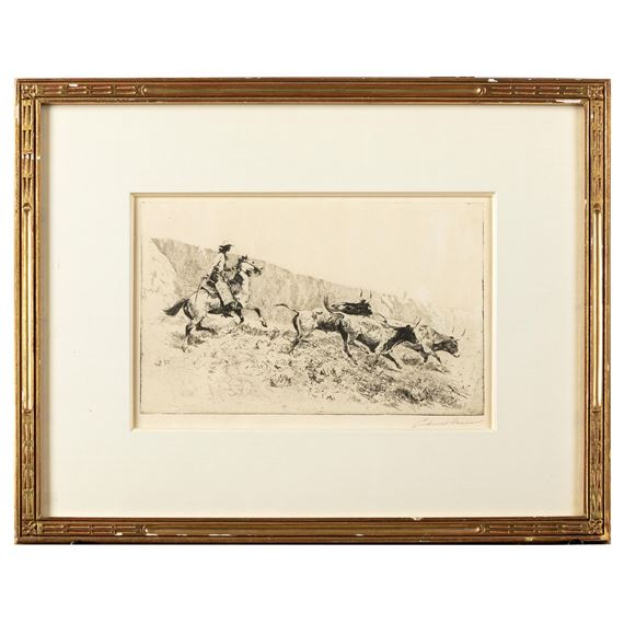 Edward Borein | Combing a Draw (1921) | MutualArt